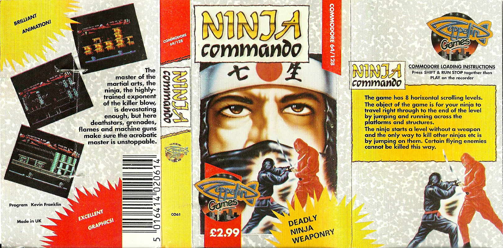 Commodore-C64-Ninja-Commando | Retro Video Gaming