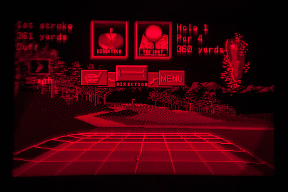 Virtual Boy Screenshot – Golf Gameplay | Retro Video Gaming