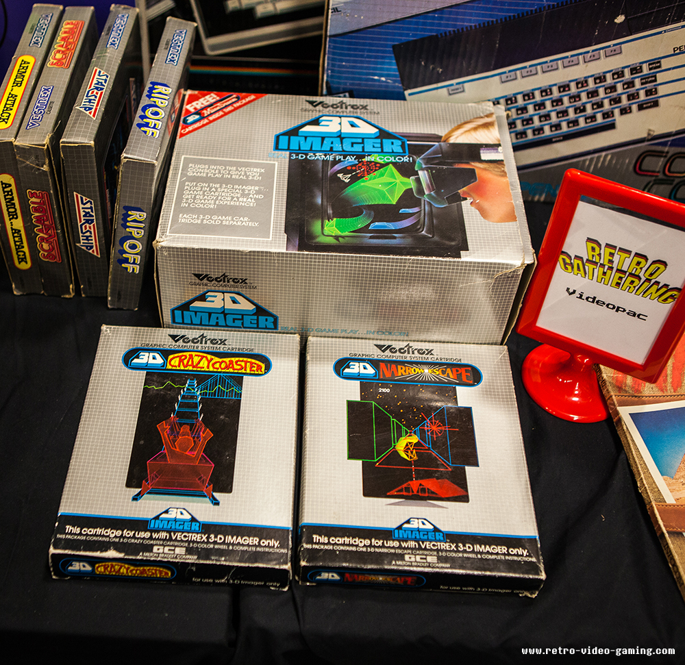 Vectrex 3D Imager with games for sale at Retro Gathering | Retro Video ...